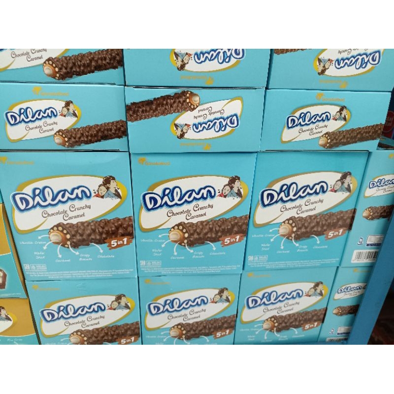 Jual Dilan chocolate crunchy caramel box isi 12pcs | Shopee Indonesia