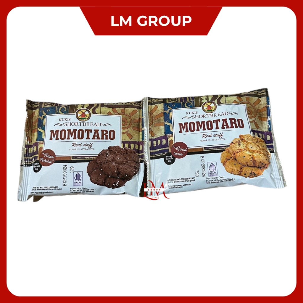 Jual MOMOTARO Roti Kering Kukis Rasa Original/Cokelat @45gr | Shopee ...