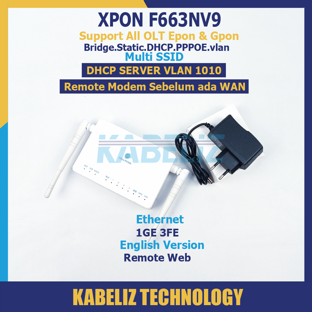 Jual ONU XPON ZTE F663NV9 SUPPORT ALL OLT EPON DAN ALL OLT GPON ONT WIFI ROUTER ZTE F663NV9 ...