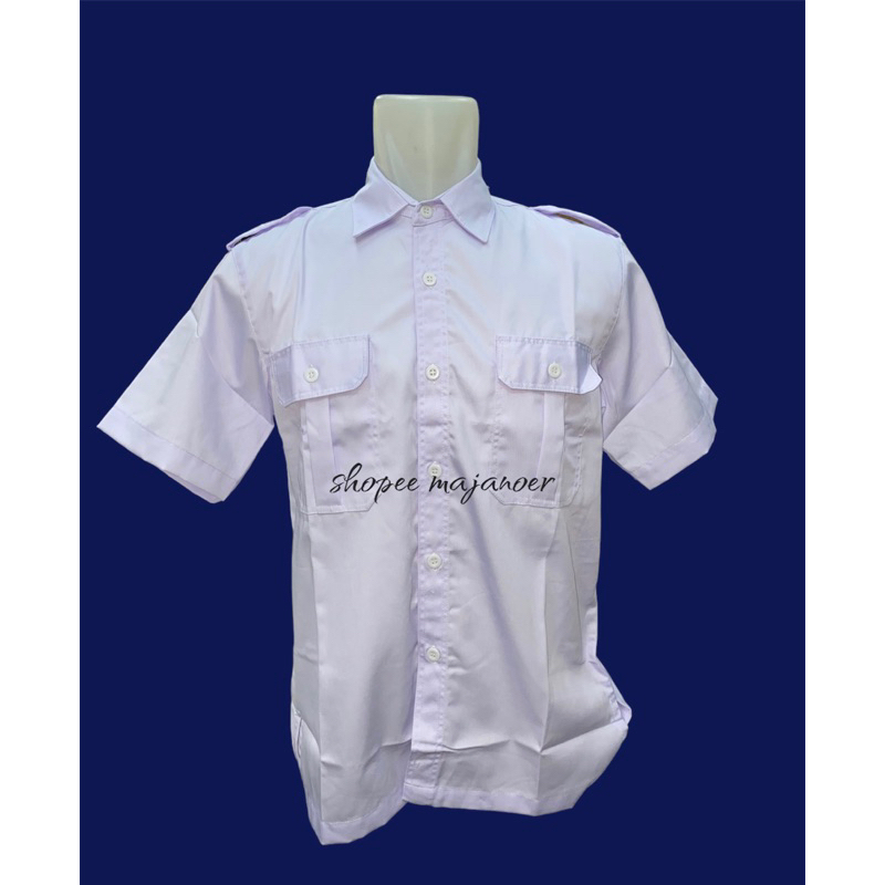 Jual Kemeja PDH PDL Jumbo, Seragam Kemeja Kantor Putih Hitam,Abu,Navy ...