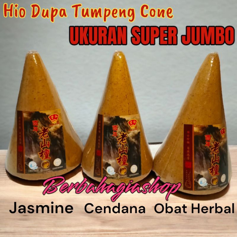 Jual Hio Dupa Tumpeng Kerucut Cone Warna Coklat Wangi Super Besar Jumbo ...
