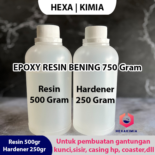 Jual Epoxy Resin Bening 750 Gram (KERING LANGSUNG BENING TIDAK PERLU ...