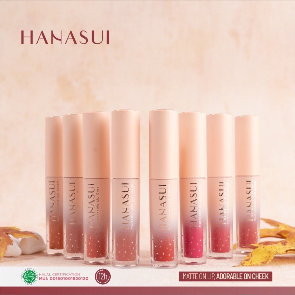 Jual ️ ZJ ️ HANASUI Mattedorable Lip Cream Lispstick Cair All Varian ...