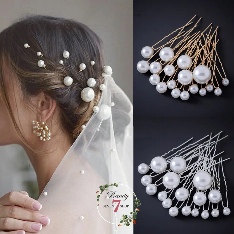 Jual TUSUK MUTIARA JEPIT HAIRPIN KRISTAL MATA HEADPIECE UNTUK RAMBUT ...