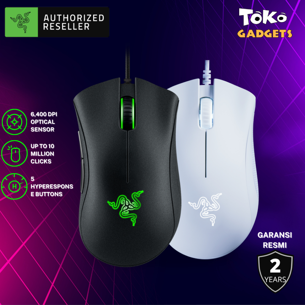 Jual Razer DeathAdder Essential Wired Gaming mouse with 6,400 DPI ...