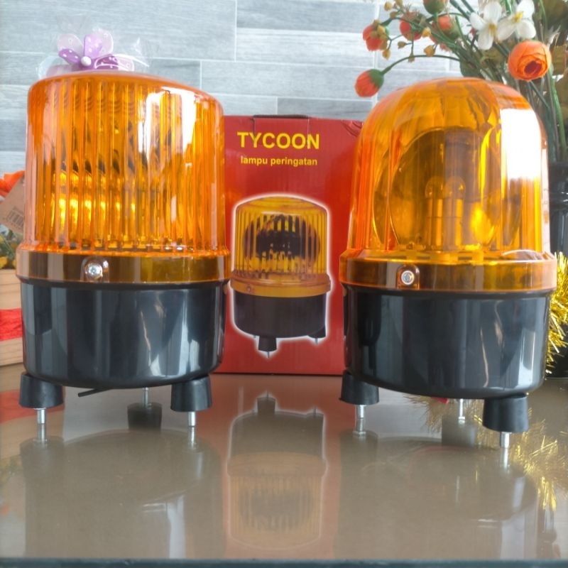 Jual LAMPU PERINGATAN ROTARY Tycoon 12 - 24 Volt WARNING LIGHT MOBIL ...