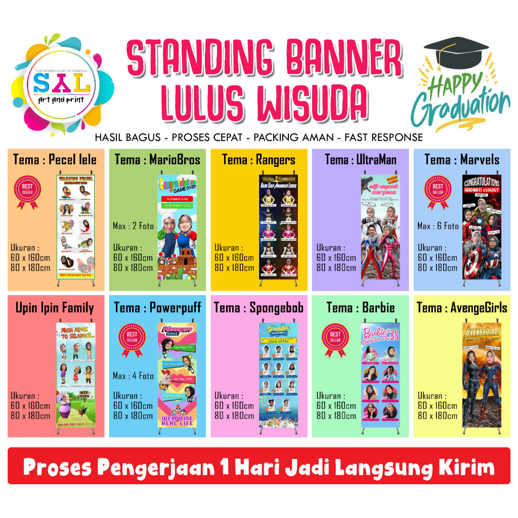 Jual BANNER SIDANG LULUS KULIAH SPANDUK SEMPRO GRADUATION BANNER WISUDA ...