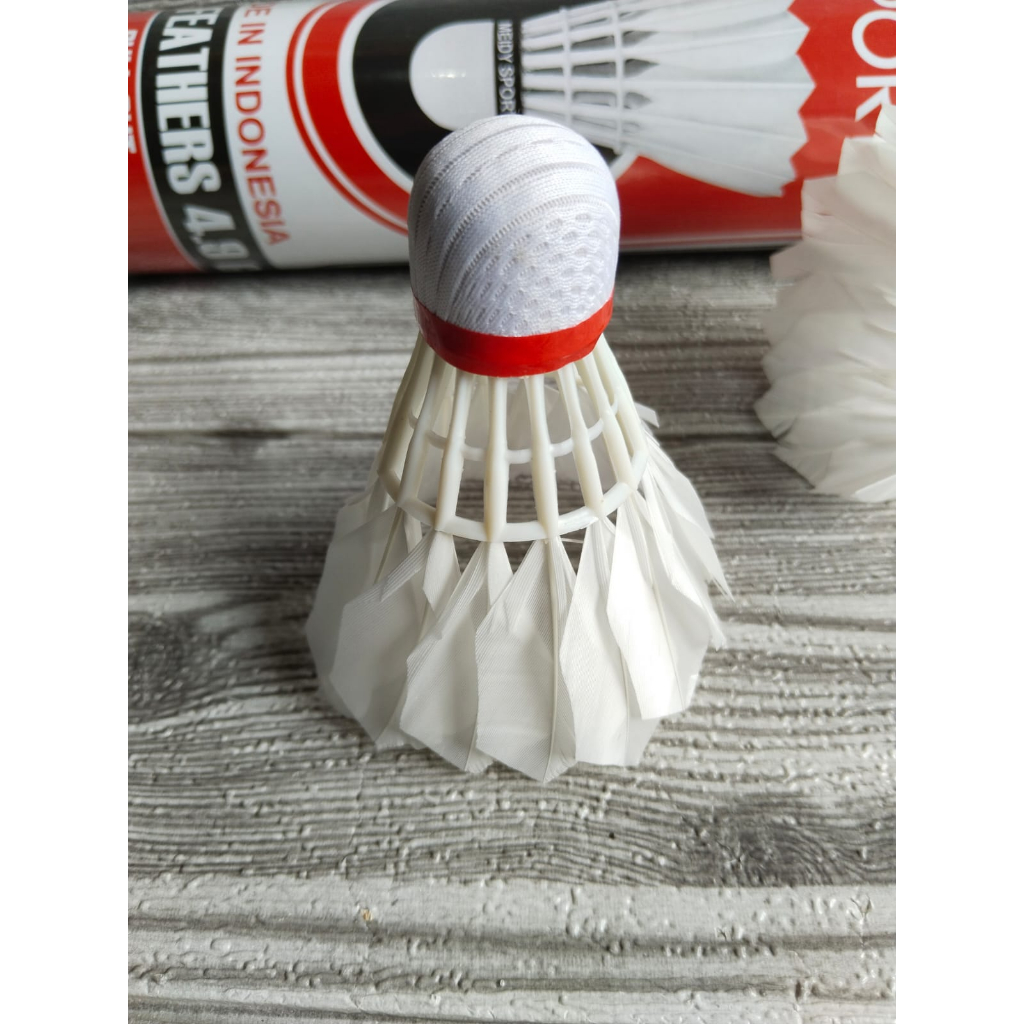 Jual Shuttlecock Bulu Tangkis Badminton 1 Tabung Isi 12 Pcs | Shopee ...
