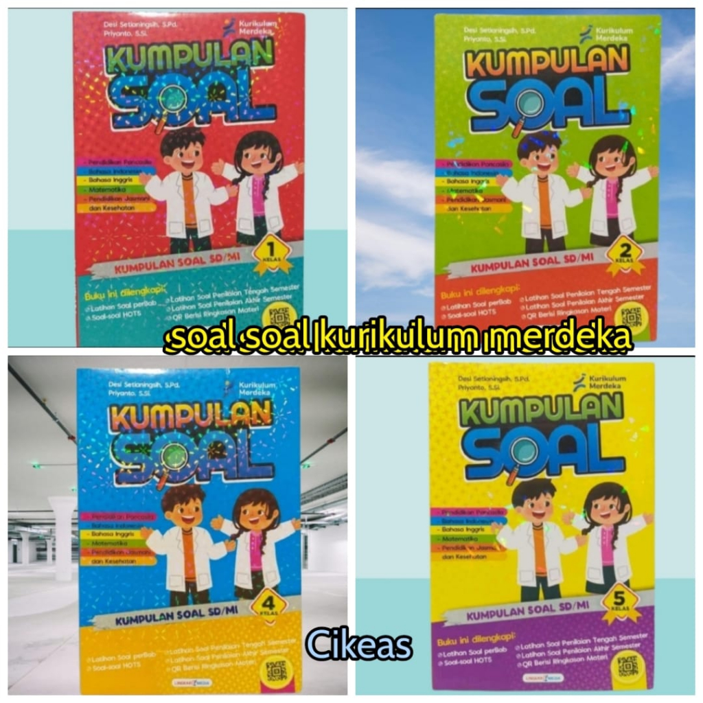 Jual Harga satuan buku kumpulan soal soal kurikulum merdeka untuk SD/mi kelas 1,2,4,5 penerbit ...