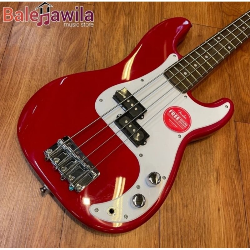 Jual Gitar Bass Gitar Squier Mini Precision Bass Guitar Laurel FB Dakota Red, Black | Shopee ...