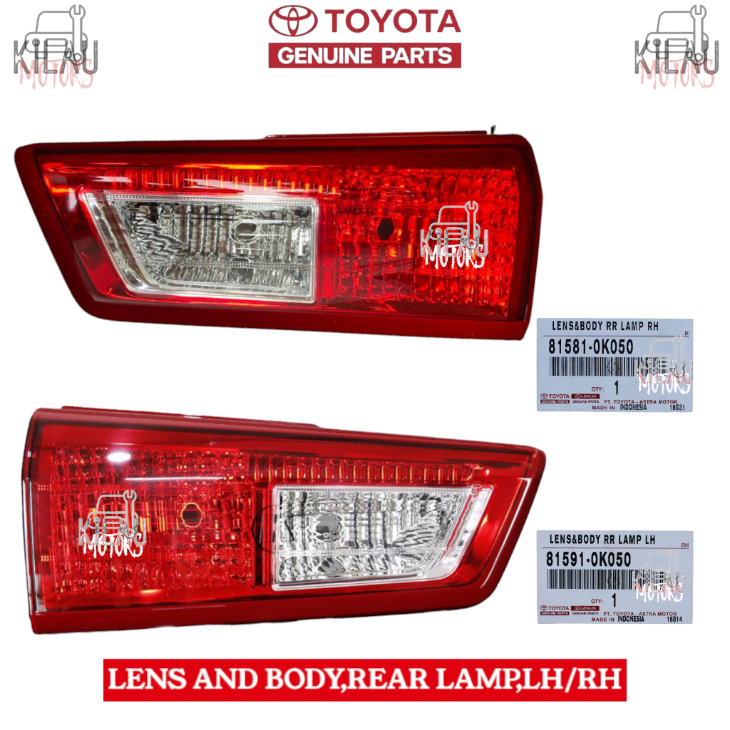 Jual Lampu Belakang Reflektor Bagasi Original Toyota Innova Reborn ...