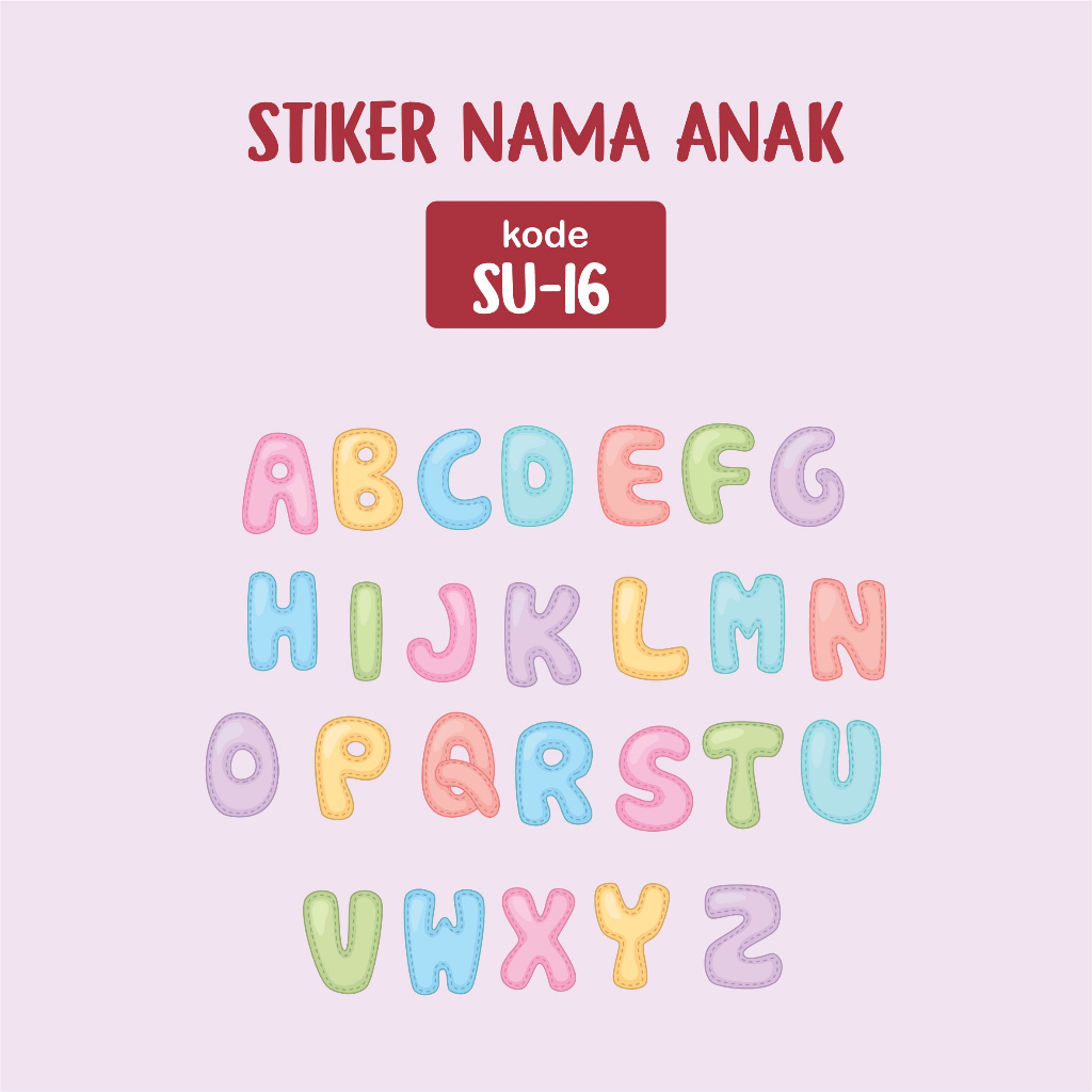 Jual STIKER LABEL NAMA UV TRANSPARAN LABEL NAMA ANAK SEKOLAH LABEL ...