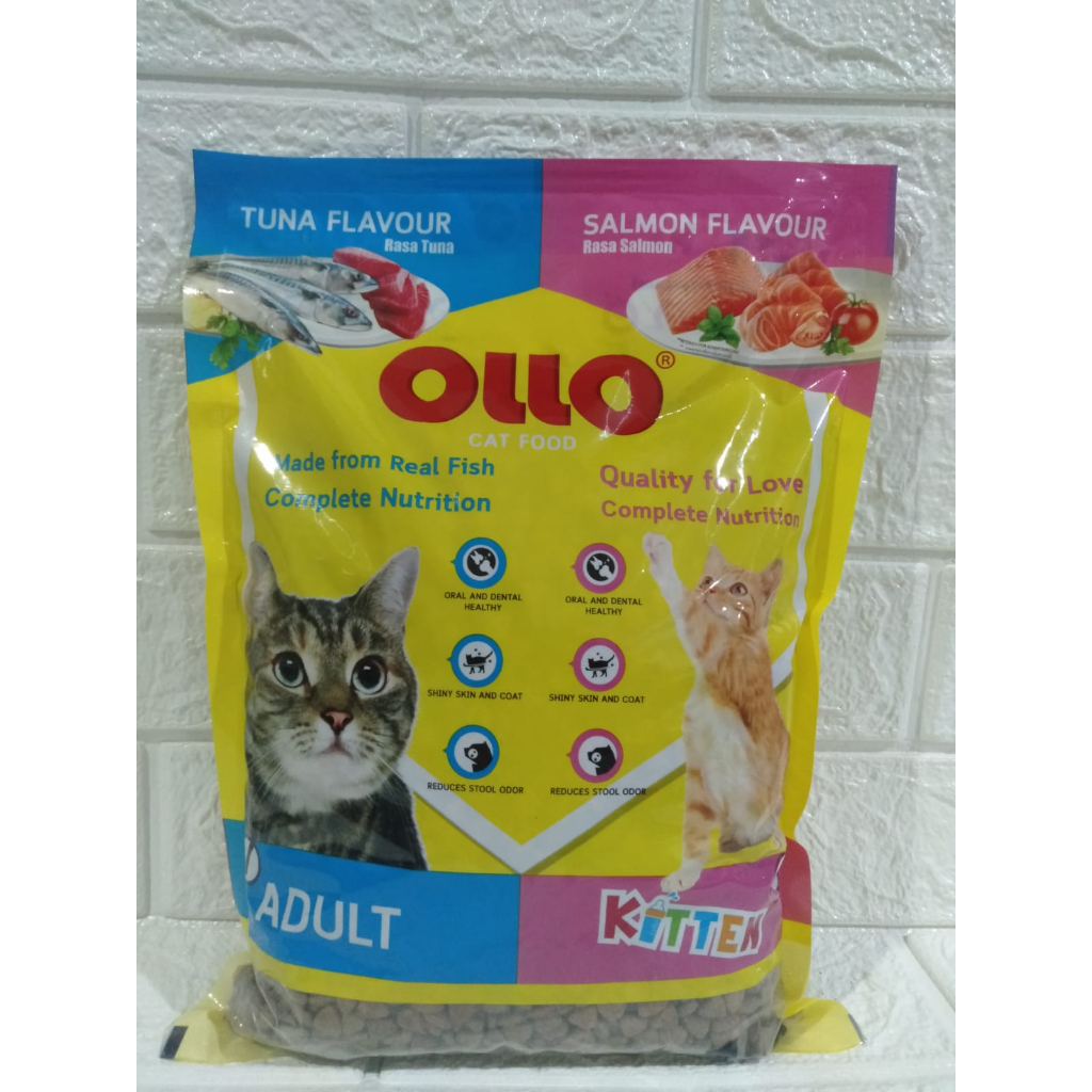 Jual Ollo Complete Nutrition Adult Tuna 1kg Makanan Kucing Dewasa ...