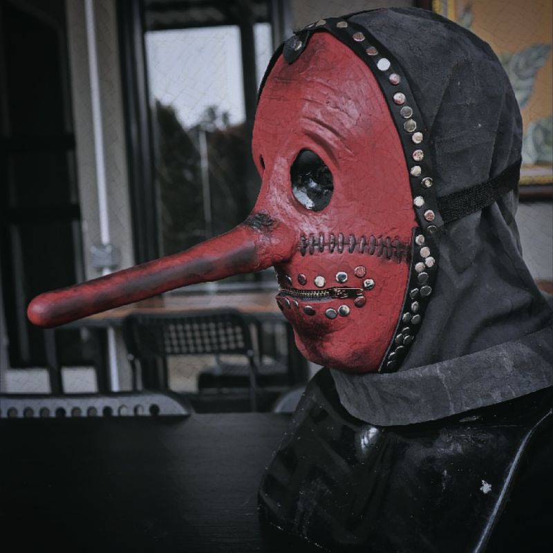 Jual Topeng Slipknot Mask Chris Fehn merah topeng Halloween latex ada ...