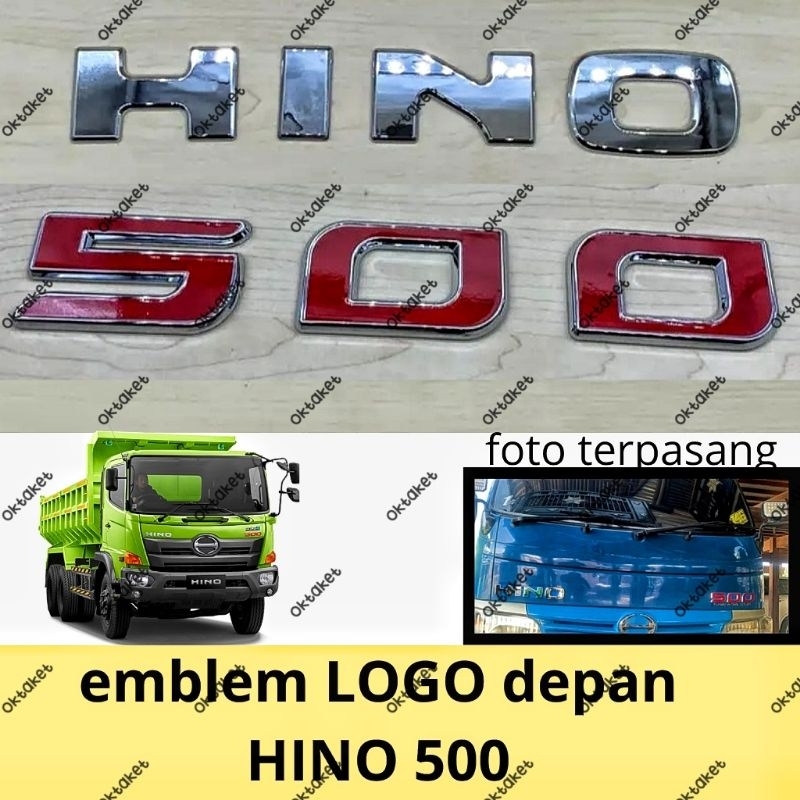 Jual emblem logo tulisan depan HINO 500 | Shopee Indonesia