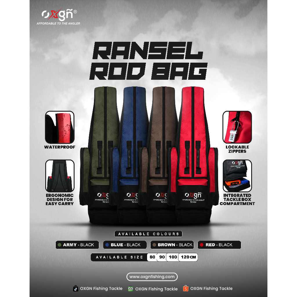 Jual TAS PANCING JORAN RANSEL OXGN - WATERPROOF FISHING BAG I TAS JORAN ...