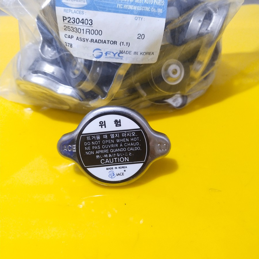 Jual Tutup Radiator All New Rio Grand Avega all New picanto Cap 1.1 i20 ...