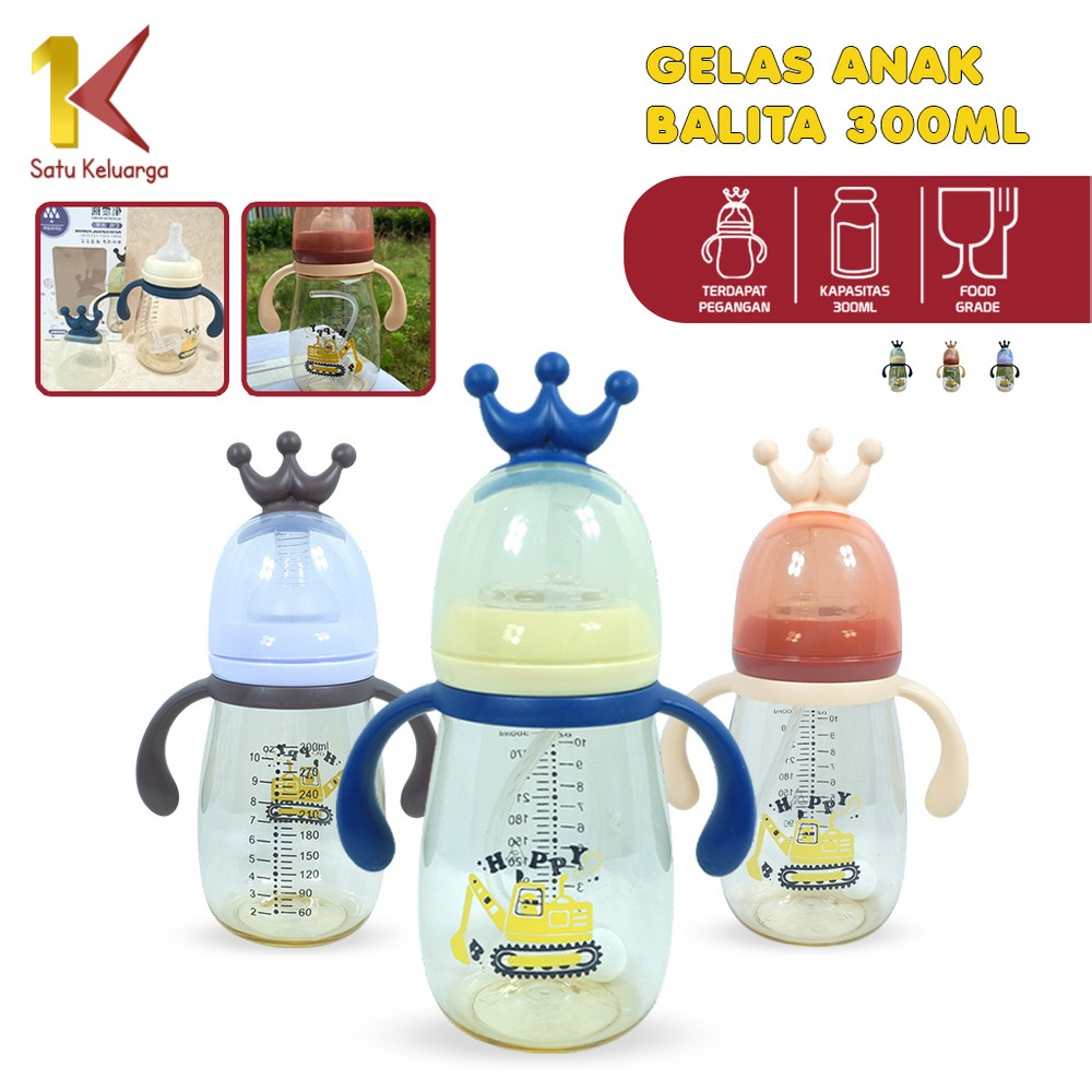 Jual Satu Keluarga Botol Air Minum Bayi Training 300ML 2IN1 C921 Gelas ...