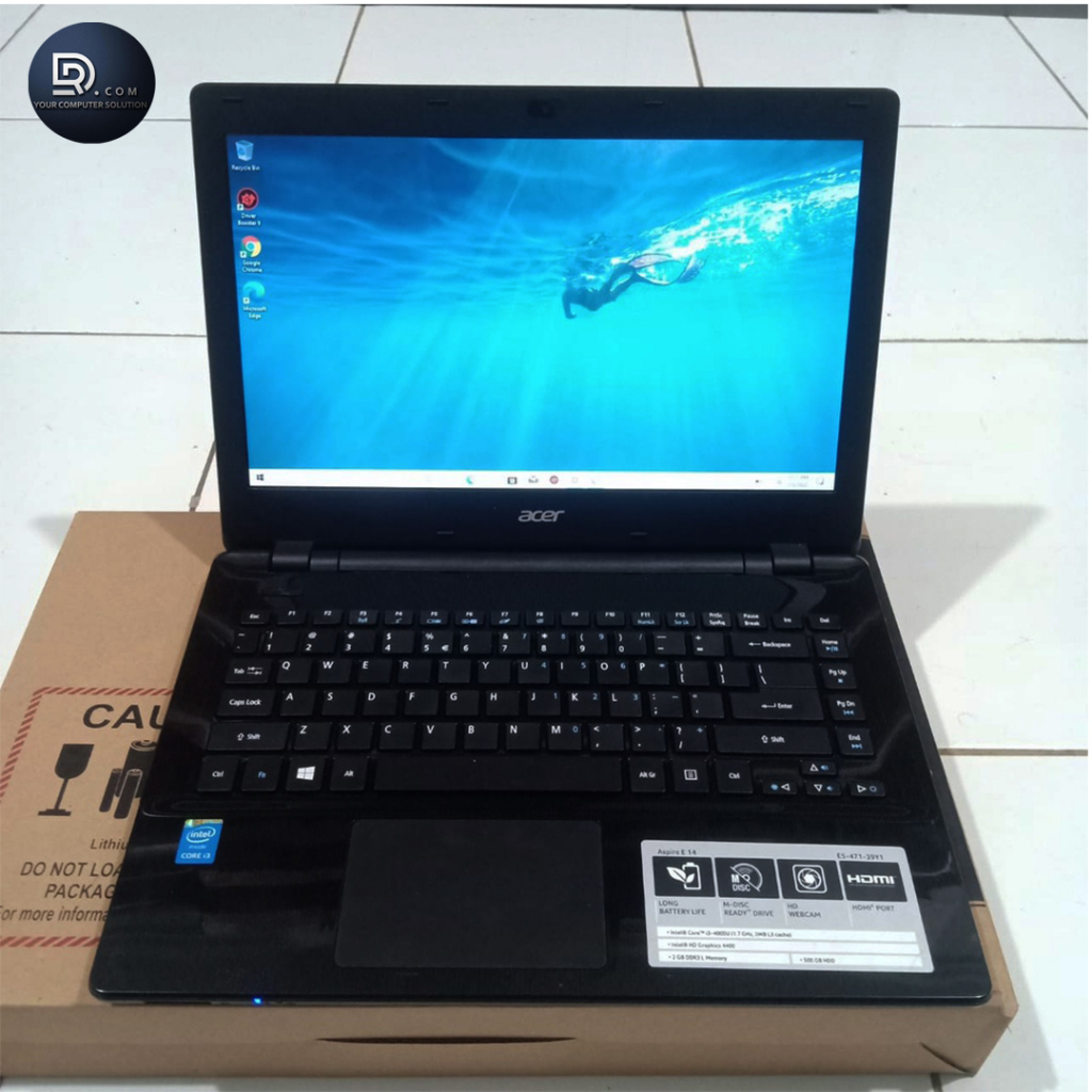 Jual Laptop Acer E5-471 Core i3-4005U Ram 4/500Gb READYJKT BERGARANSI | Shopee Indonesia