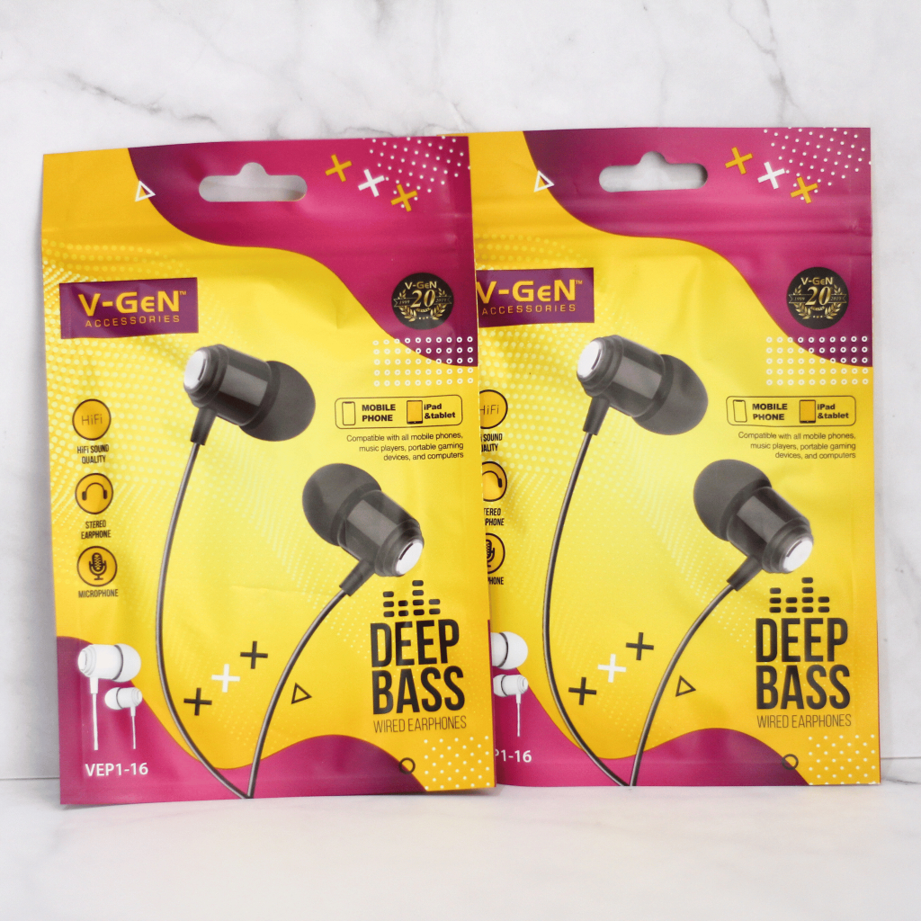 Jual Earphone V-Gen VEP1-16 Wired Handsfree Headset | Shopee Indonesia