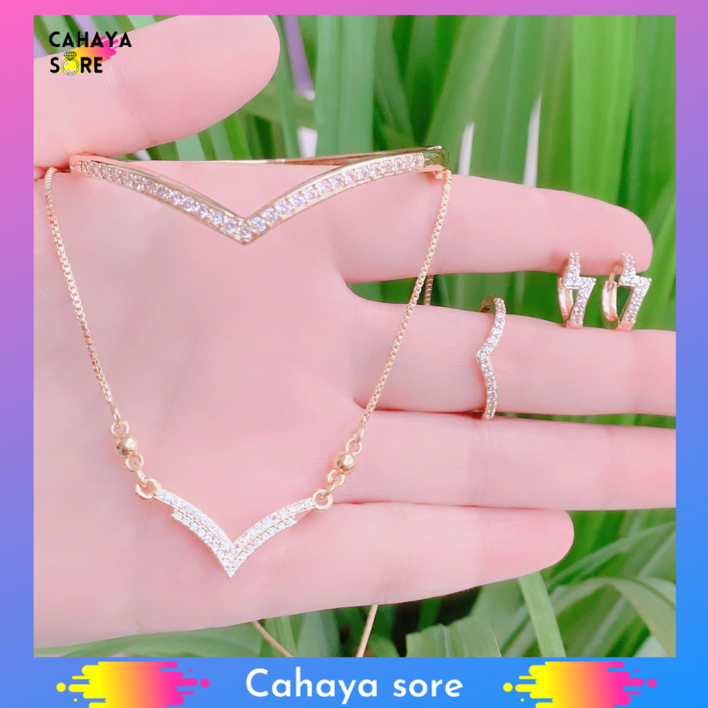 Jual Xuping Set Gold Perhiasan Set Dewasa Model Fuji XD20 | Shopee ...