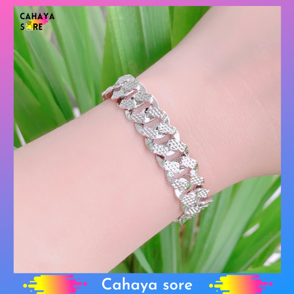 Jual Xuping Silver Gelang Tangan Rantai Sisik Naga Premium G95 | Shopee ...