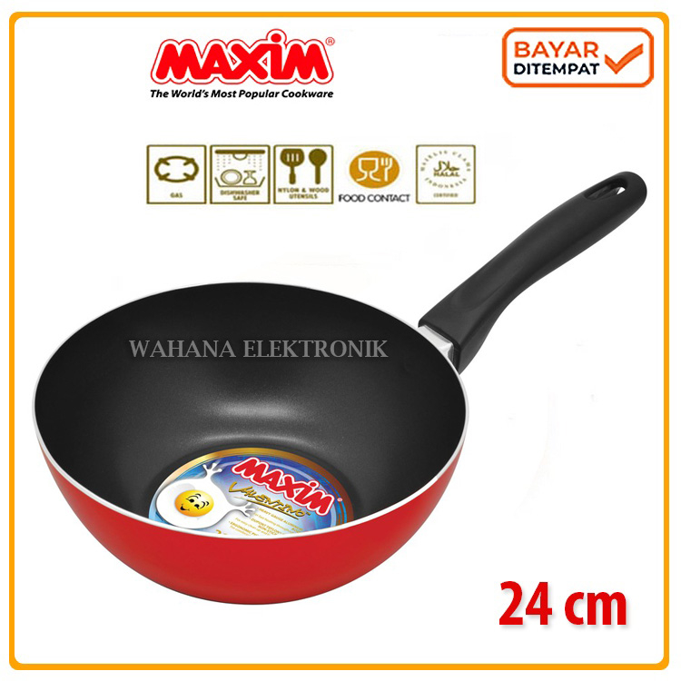 Jual Teflon Maxim Neostone Deep Wok 24 cm | Ceramic Series Wok Pan Anti ...