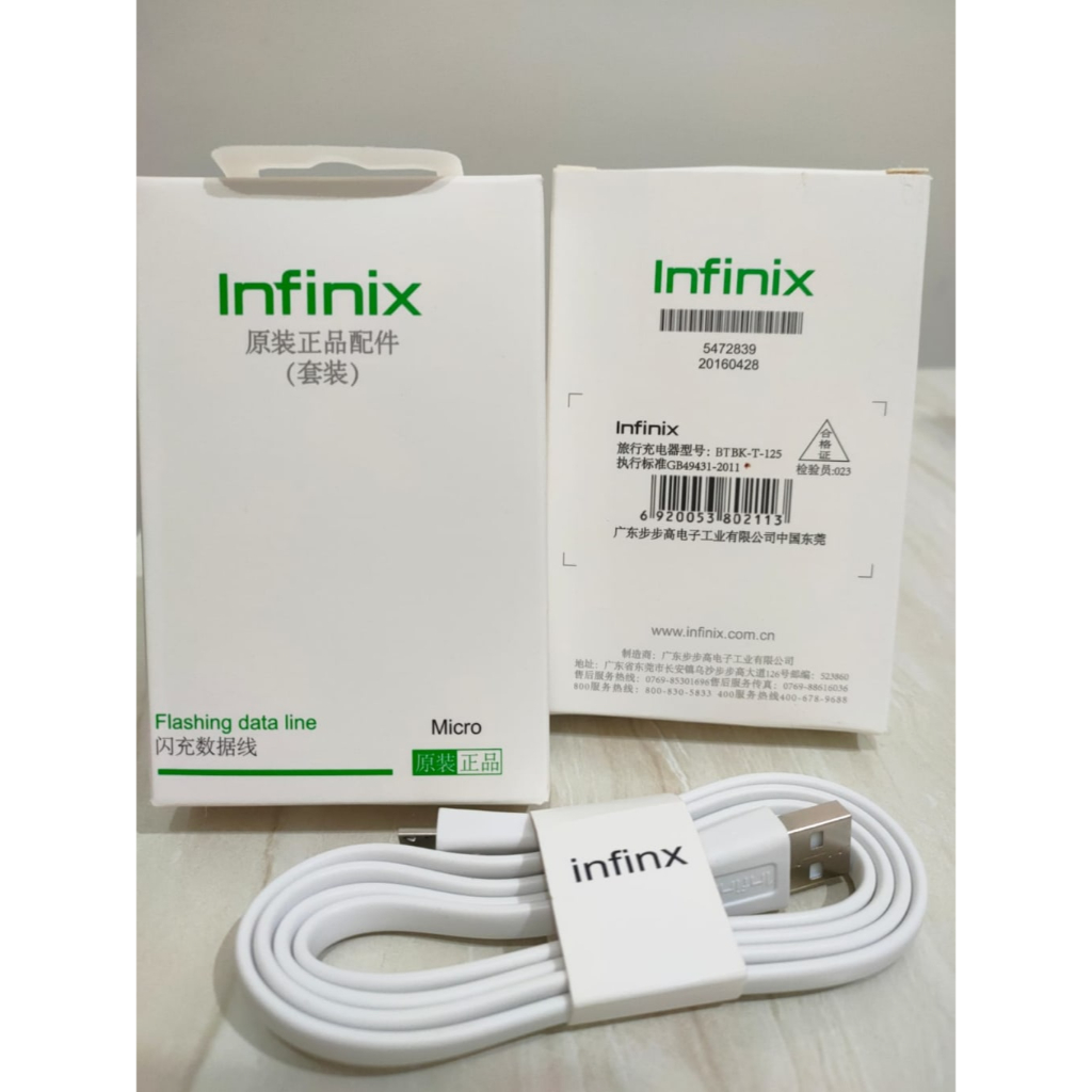 Jual KABEL DATA INFINIX MICRO TYPE C ORIGINAL FASTCHARGING - KABEL DATA ...