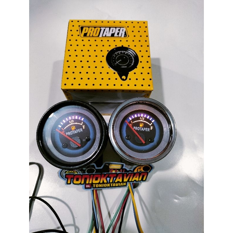 Jual Speedometer type Amper bensin motor universal Amper bensin black ...