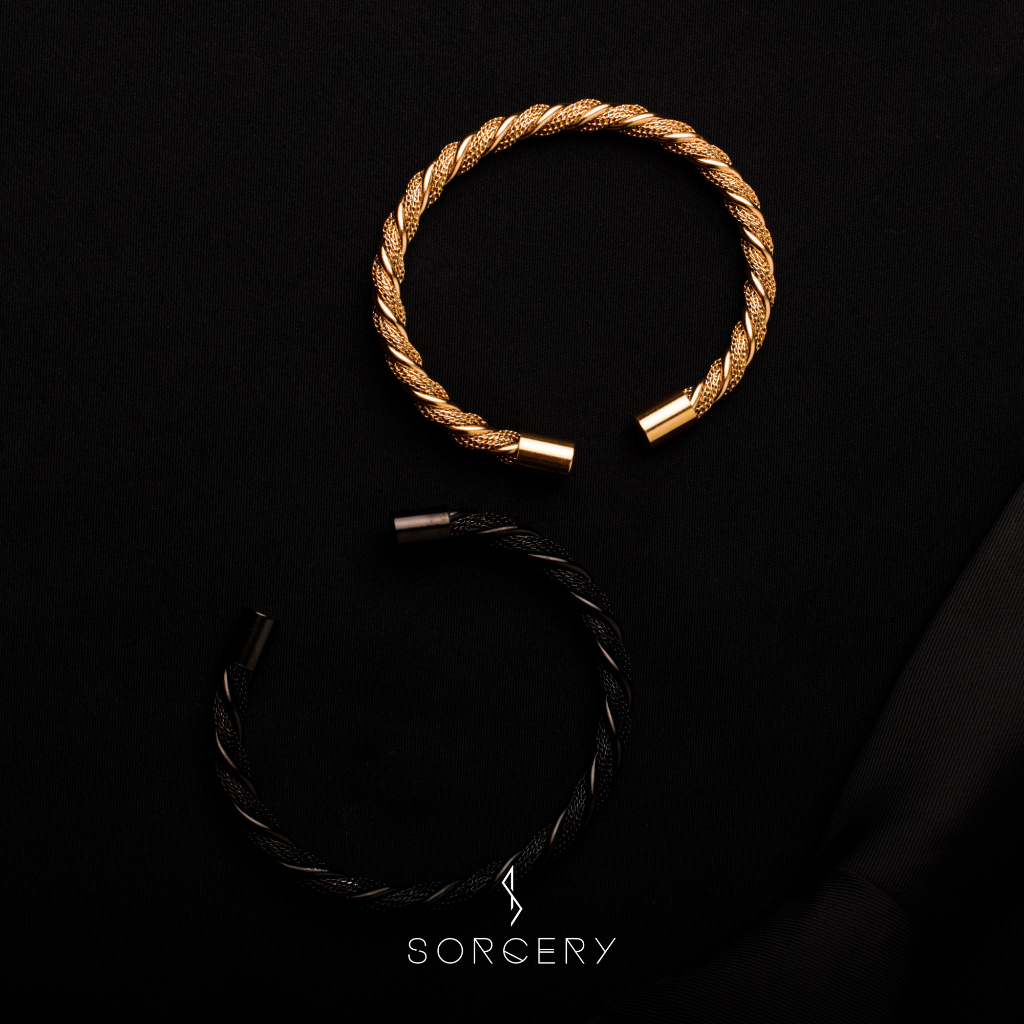 Jual SORCERY Camalus Gelang Stainless Steel Hypoallergenic PVD Black ...