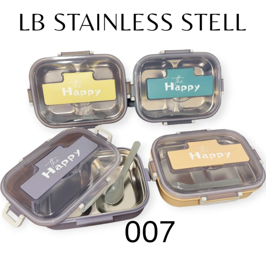 Jual [BELLA] LUNCH BOX STAINLESS STEEL 2 / 3 SEKAT VIRAL ANTI TUMPAH ...