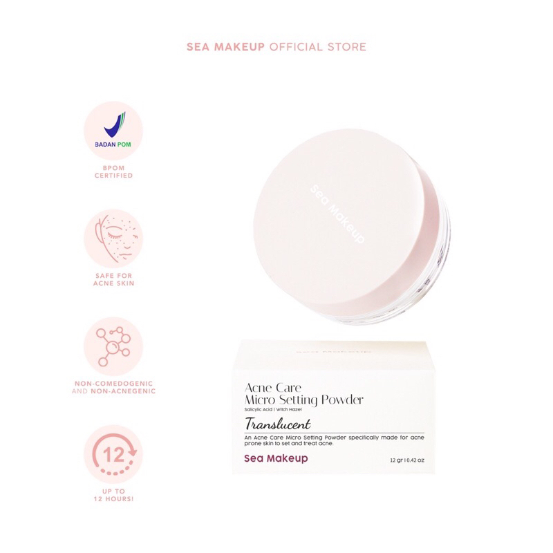 Jual SEA MAKEUP ACNE CARE MICRO SETTING POWDER TRANSLUCENT | Shopee ...