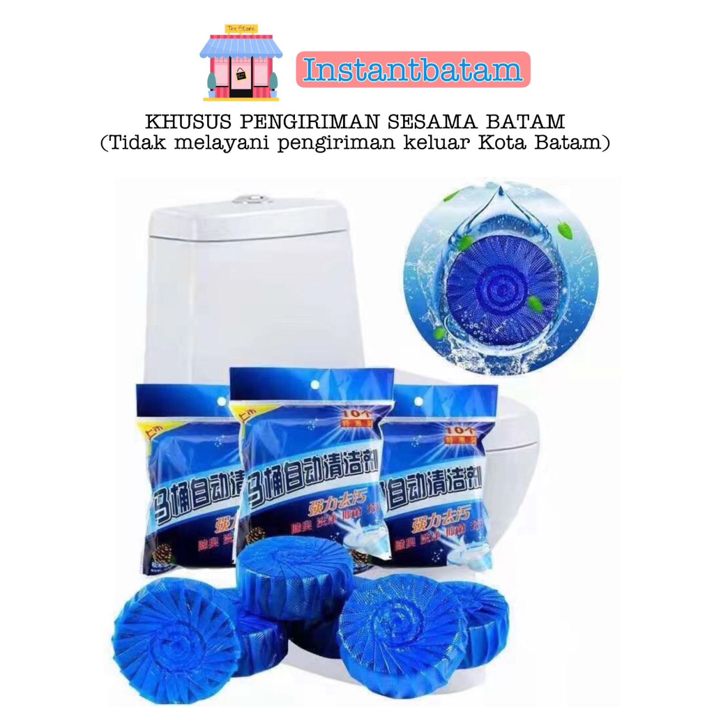 Jual 301 10pc Tablet Biru Pembersih Penyegar Pewangi Toilet WC Kloset ...