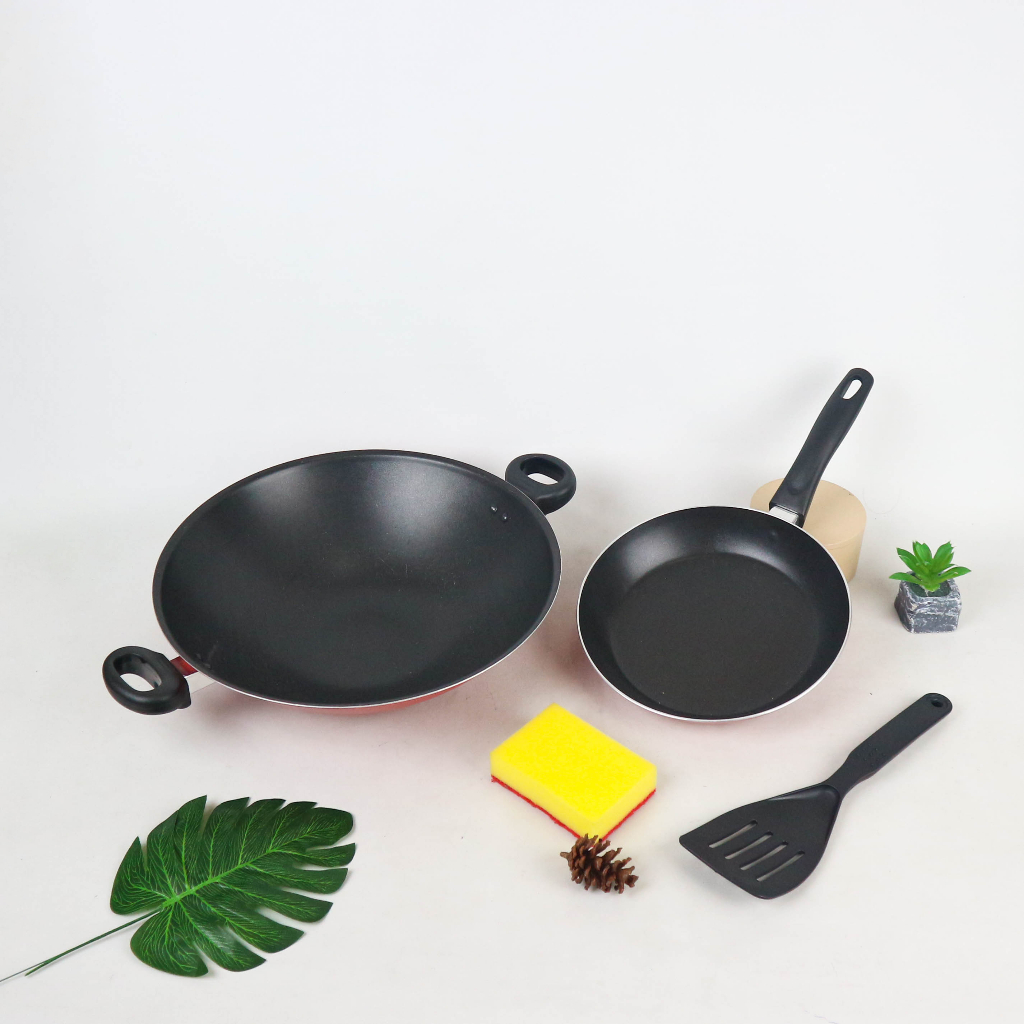 Jual Maxim Wajan Valentino Set Teflon 4 Pcs | Shopee Indonesia