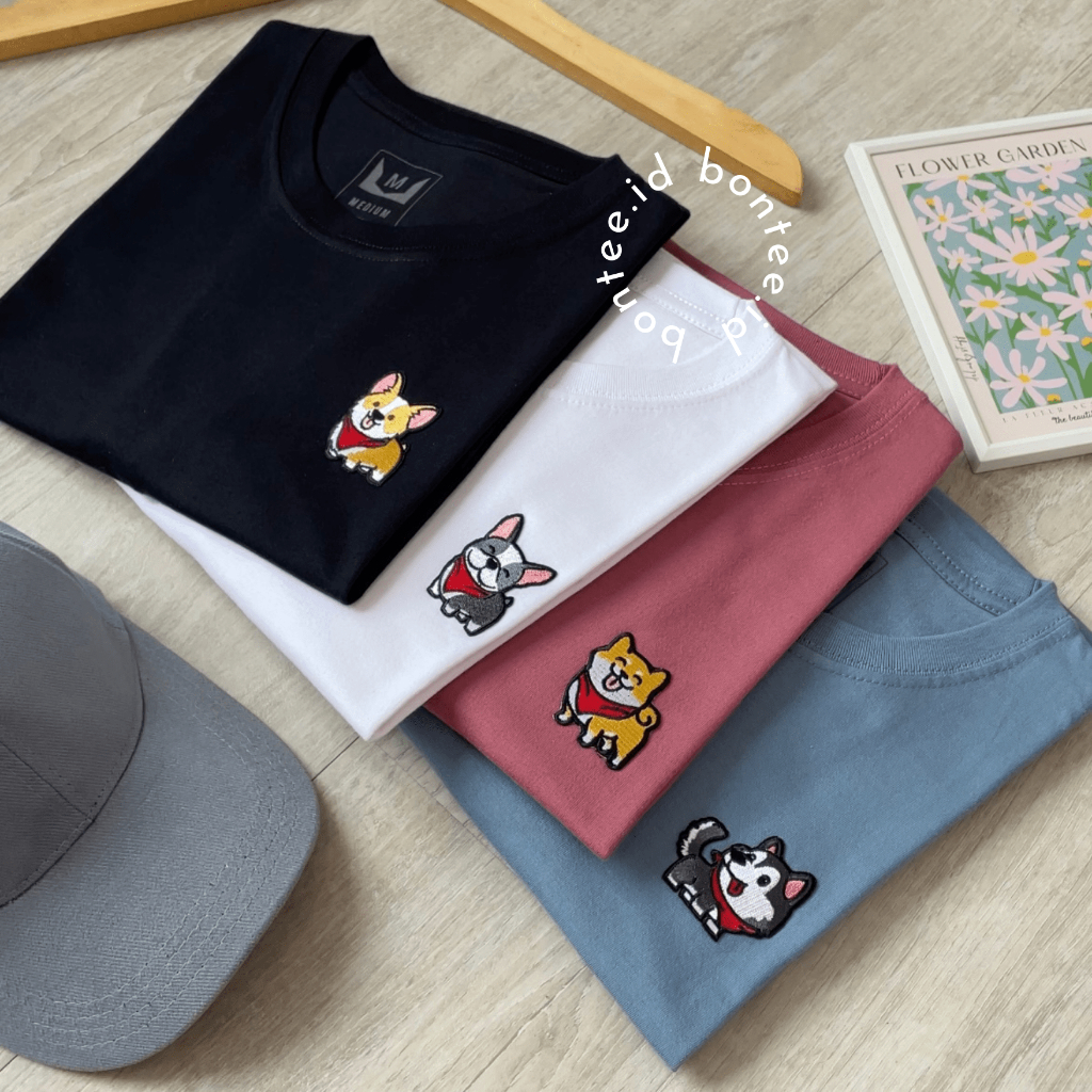 Jual SCARF DOG EDITION - Baju Kaos Atasan Bordir Patch Motif Anjing ...