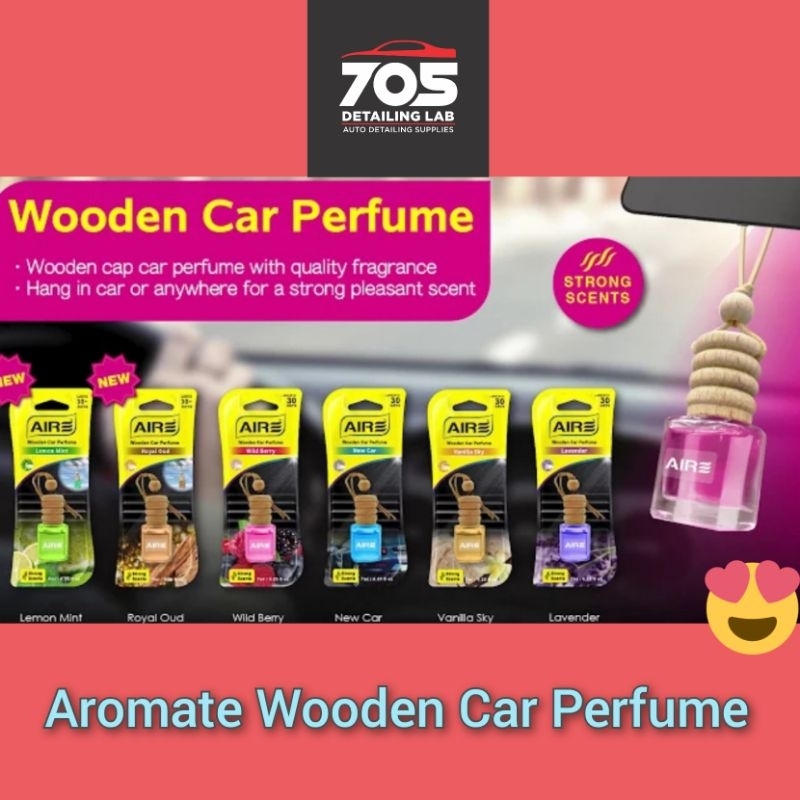 Jual Aromate Aire Wooden Car Perfume - Parfum Mobil | Shopee Indonesia