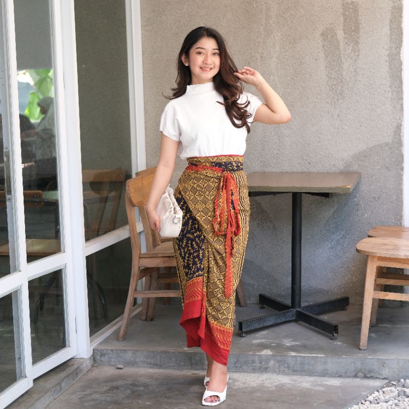 Jual Rok Lilit Batik Instan Bahan Paris | Rok Lilit Kondangan | Shopee ...