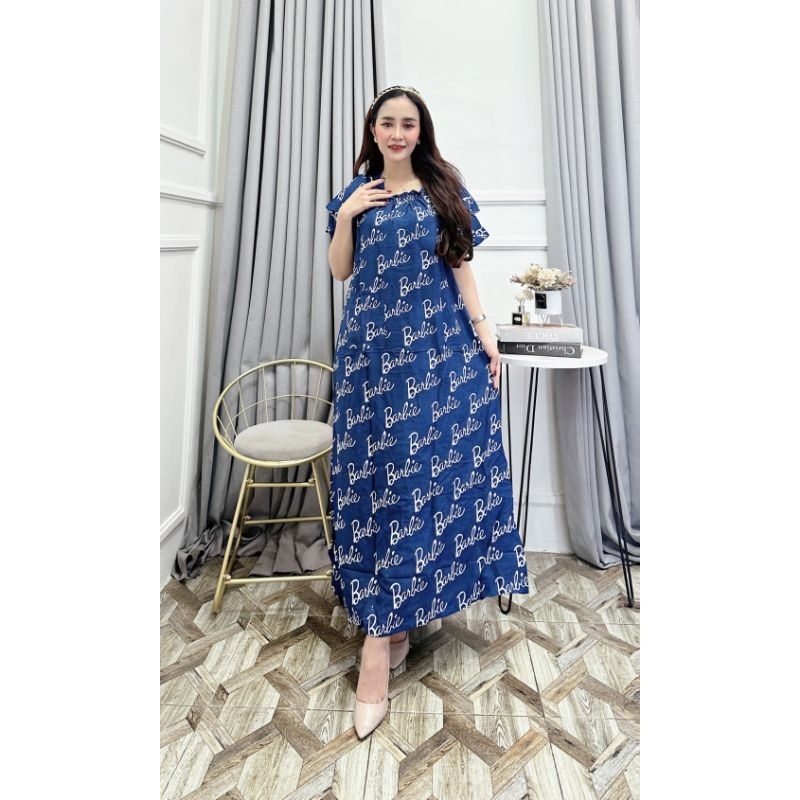 Jual Dres Fuji Dres Motif Barbie Dres Viral Shopee Indonesia