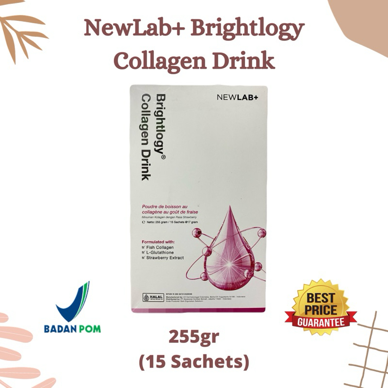 Jual NEWLAB Brightlogy Collagen Drink 255gr (15 sachet) | Shopee Indonesia