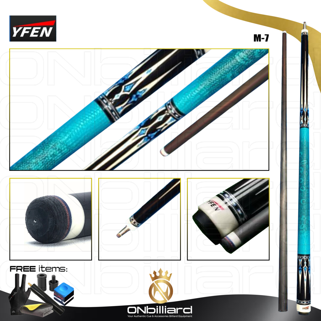 Jual Stick Billiard Carbon YFEN Cue Leather Grip Stik Play M7 | Shopee ...
