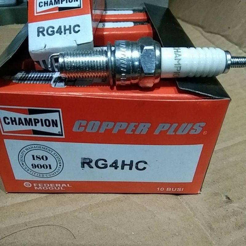 Jual BUSI CHAMPION RG4HC / BUSI CHAMPION DRAT PANJANG / MATIC BEAT ...