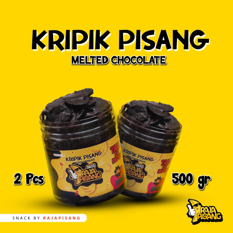 Jual Kripik Pisang Coklat Lumer 500gr 2pcs Raja Pisang | Shopee Indonesia