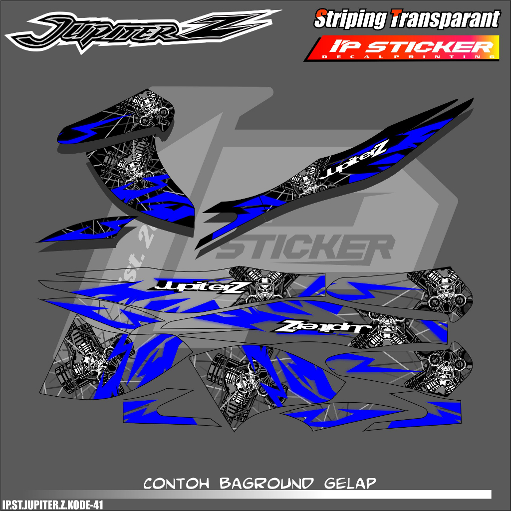 Jual JUPITER Z (COD) STIKER STRIPING MOTOR YAMAHA JUPITER Z LIST STIKER ...