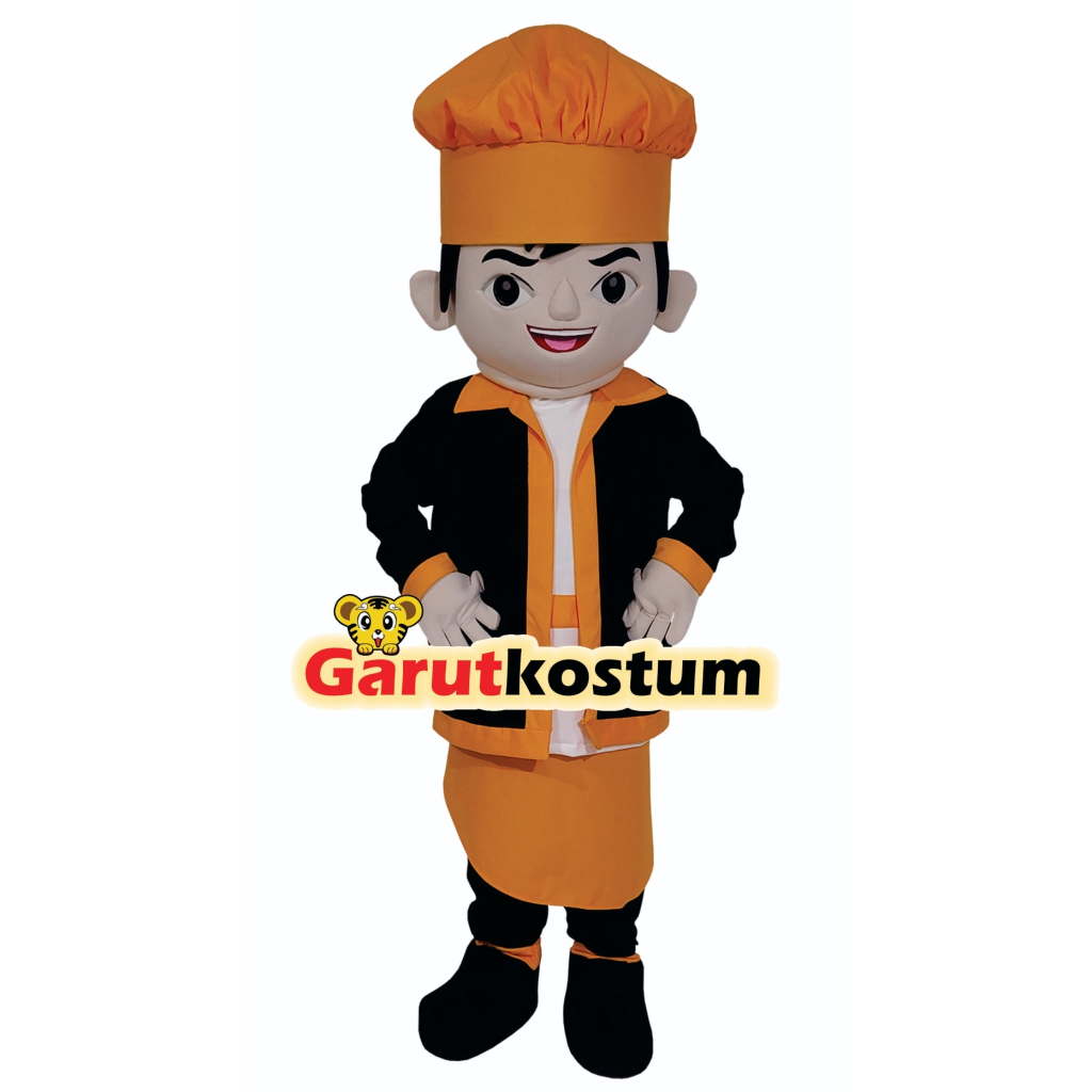 Jual Kostum maskot badut karakter koki kuning setelan karnaval lucu ...