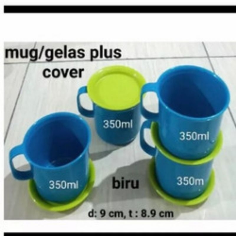 Jual Tupperware Original Cangkir Tosca dan tatakan/ungu dan tatakan (1 ...