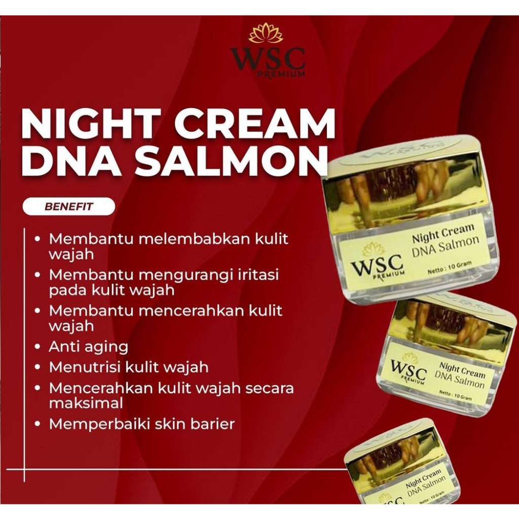 Jual WSC ORGANIC SKINCARE PREMIUM ECER (DAY CREAM ,NIGHT CREAM ,SABUN ...