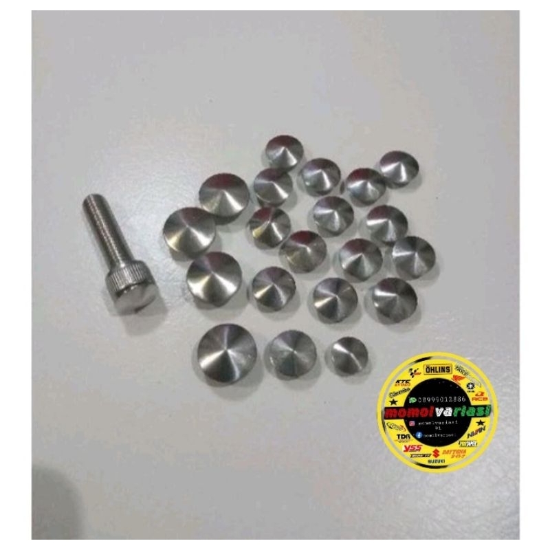 Jual kancing tutup baut stanlis drat 14 (L8) 10 (L4) 12 (L5) | Shopee ...