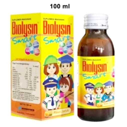 Jual Biolysin Smart Sirup Multivitamin Otak 60 ml & 100 ml | Shopee ...