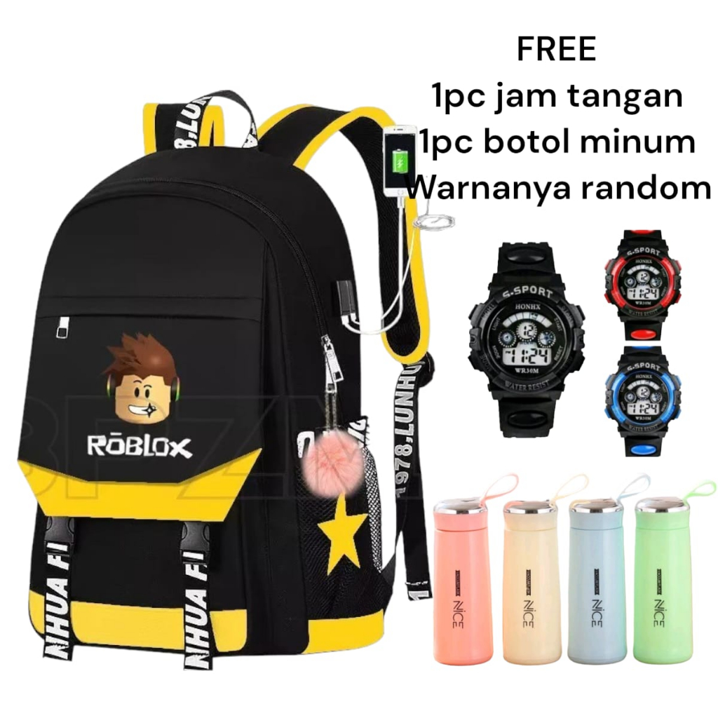 Jual Roblox Tas Ransel Anak Sekolah Gaming Pria Wanita Tk Sd Bisa Bayar ...