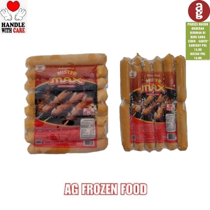 Jual Mister Max Sosis Ayam Bakar mini/ Besar 500 gram | Shopee Indonesia